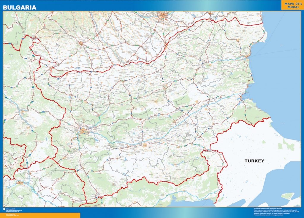 Bulgaria large map | Largest maps of the world. Our big collection