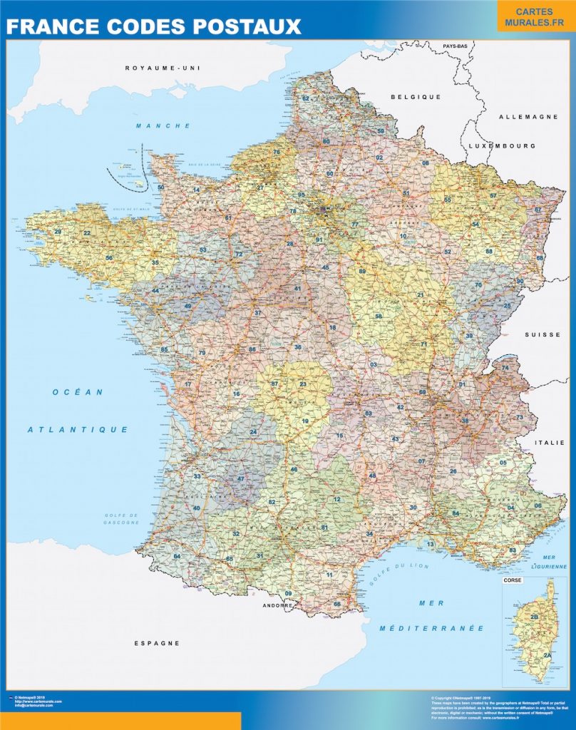 large map of France zip codes | Largest maps of the world. Our big ...