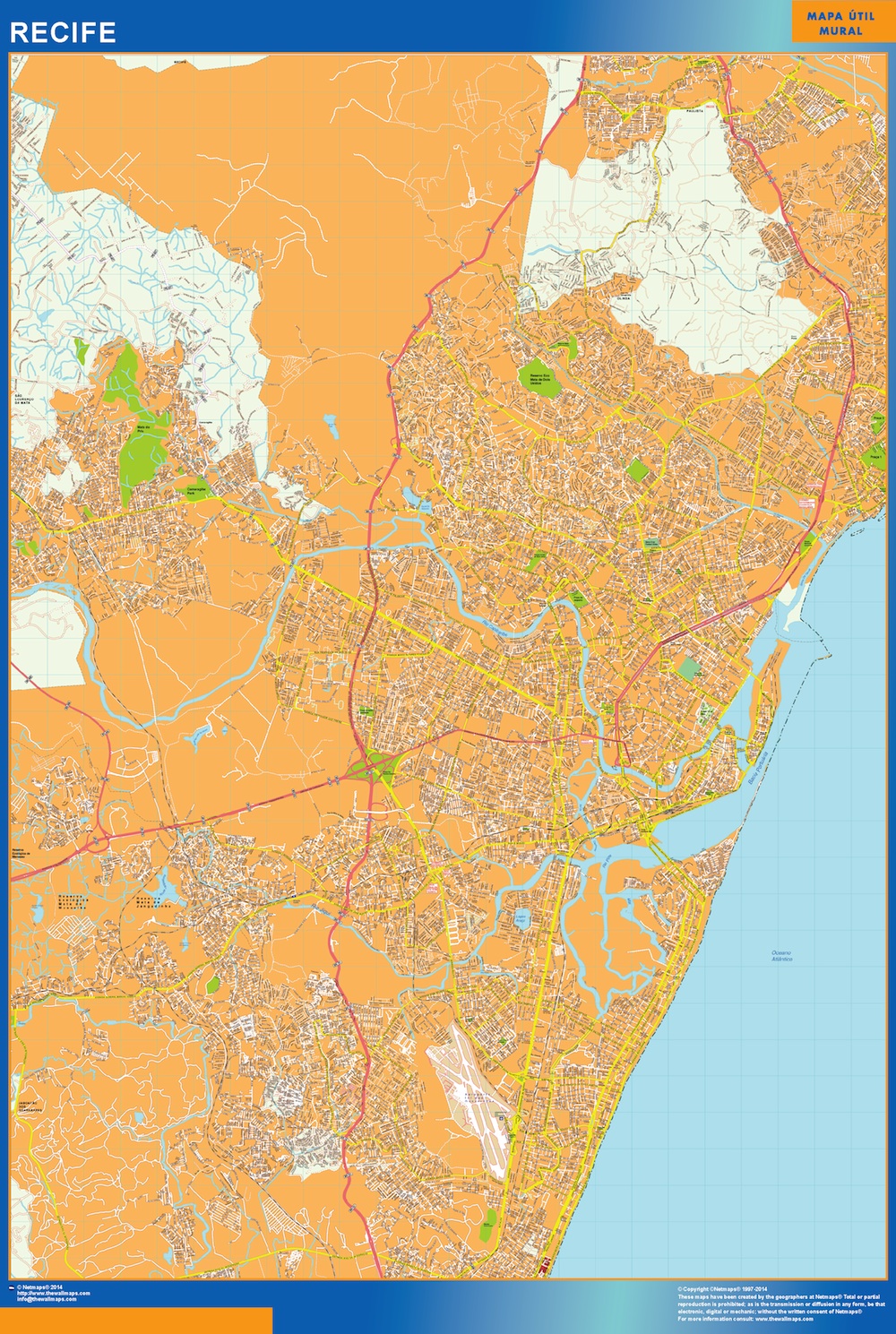 Recife map | Largest maps of the world. Our big collection