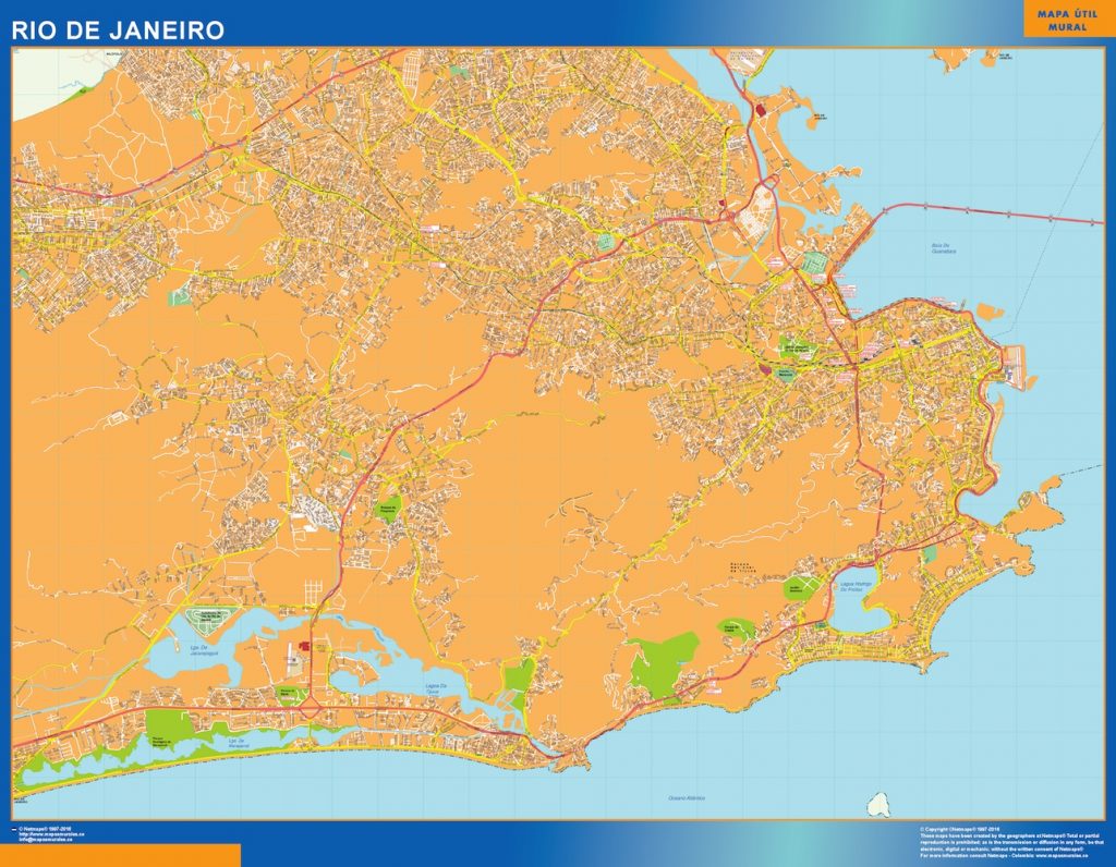 Rio de Janeiro large map | Largest maps of the world. Our big collection