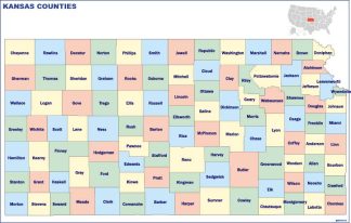 Kansas counties | Largest maps of the world. Our big collection